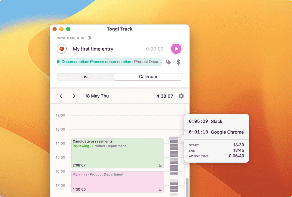 FREE Mac Time Tracker | Toggl Track