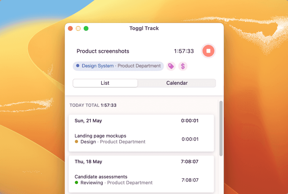 FREE Mac Time Tracker | Toggl Track